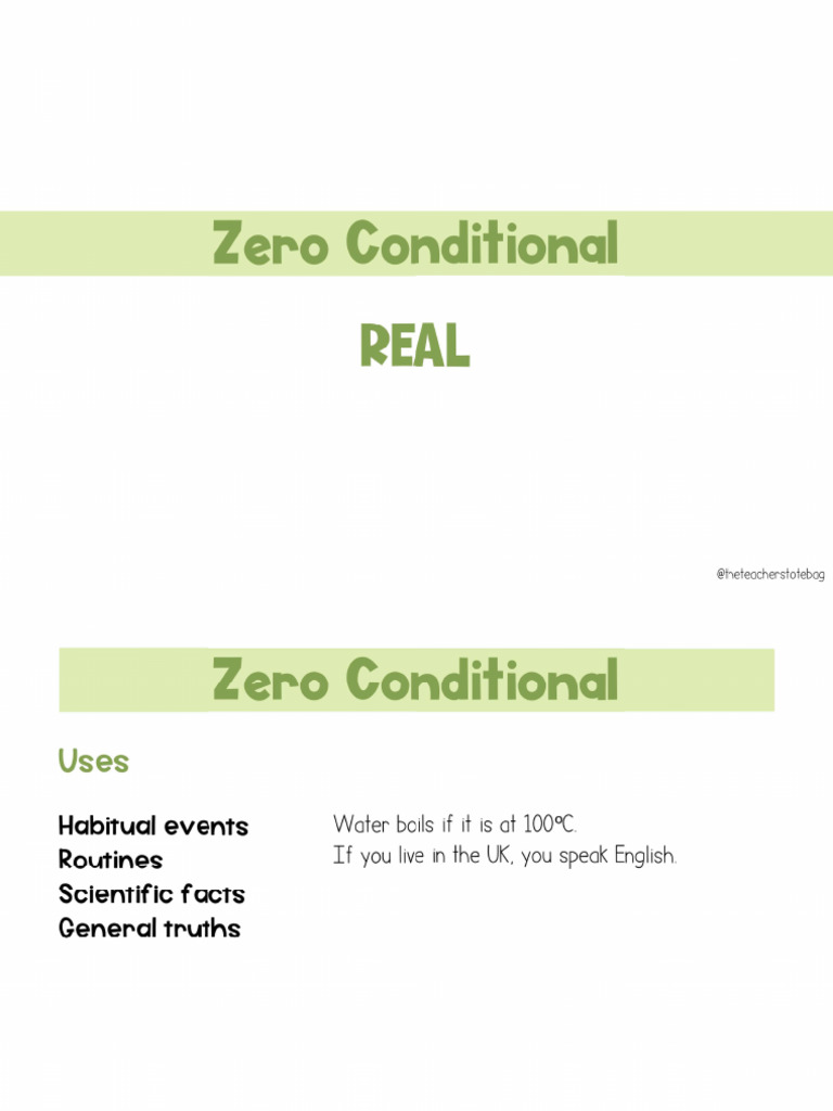 Conditionals 012 | PDF