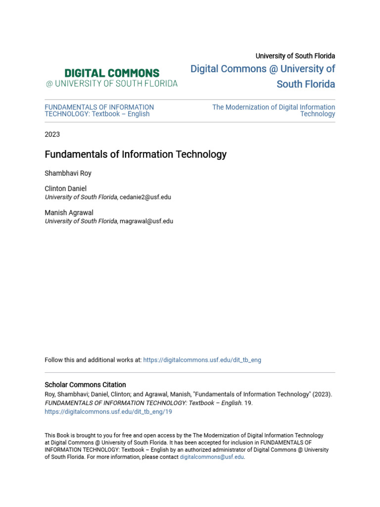 Fundamentals of Information Technology | PDF | Operating System ...