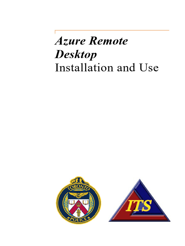 Azure Remote Desktop Setup Instructions v1 | PDF | Installation ...