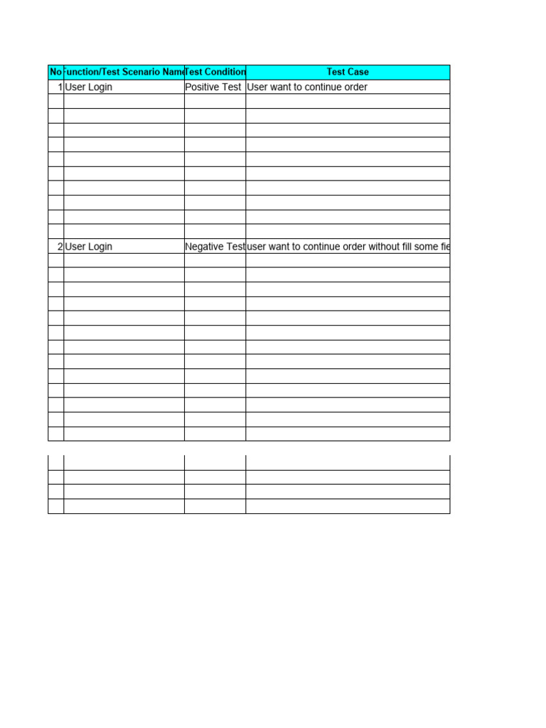 Test Case Fill My Profille | PDF | Login | Computing