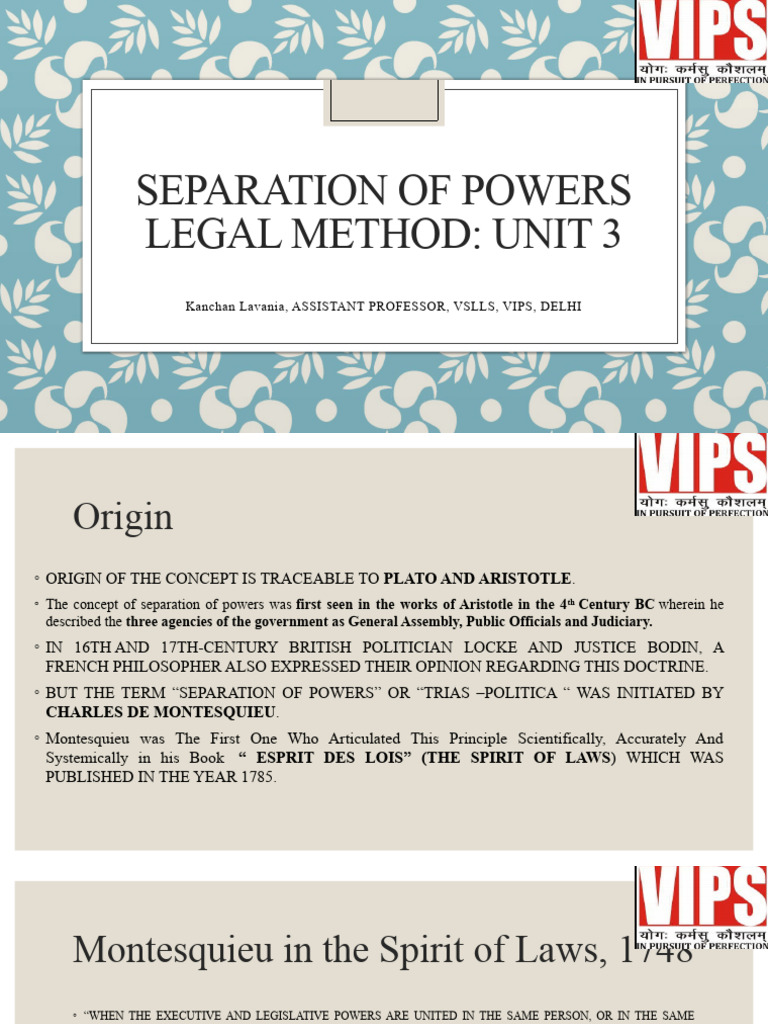 Separation of Powers | PDF | Separation Of Powers | Supreme Courts
