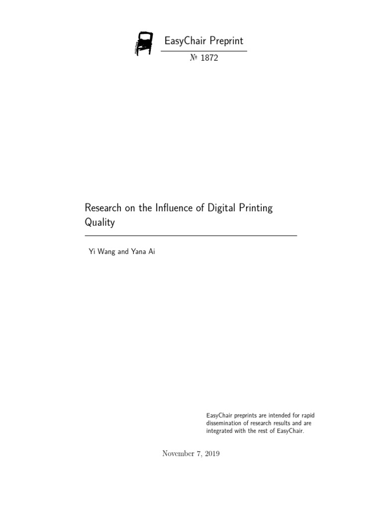 EasyChair Preprint 1872 | PDF | Paper | Paperboard