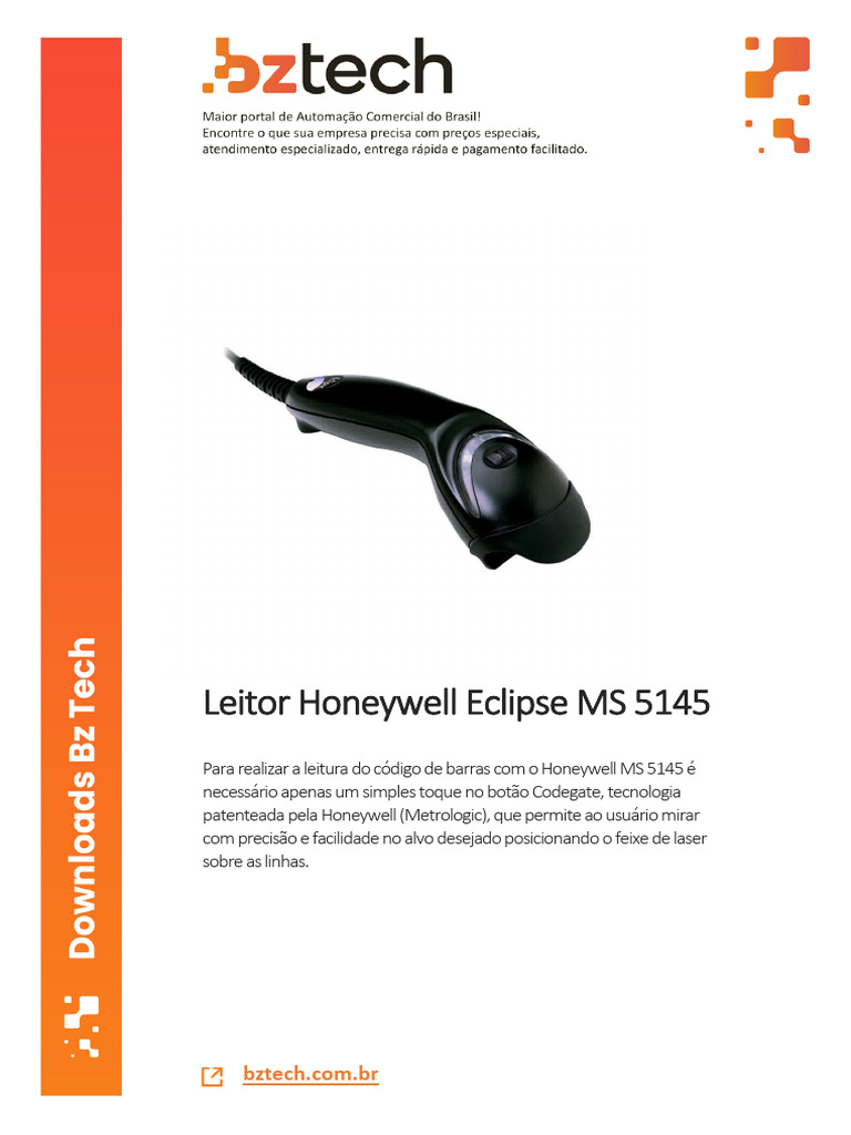 Manual Configuracao Honeywell Eclipse Ms 5145 | PDF | Universal Product ...