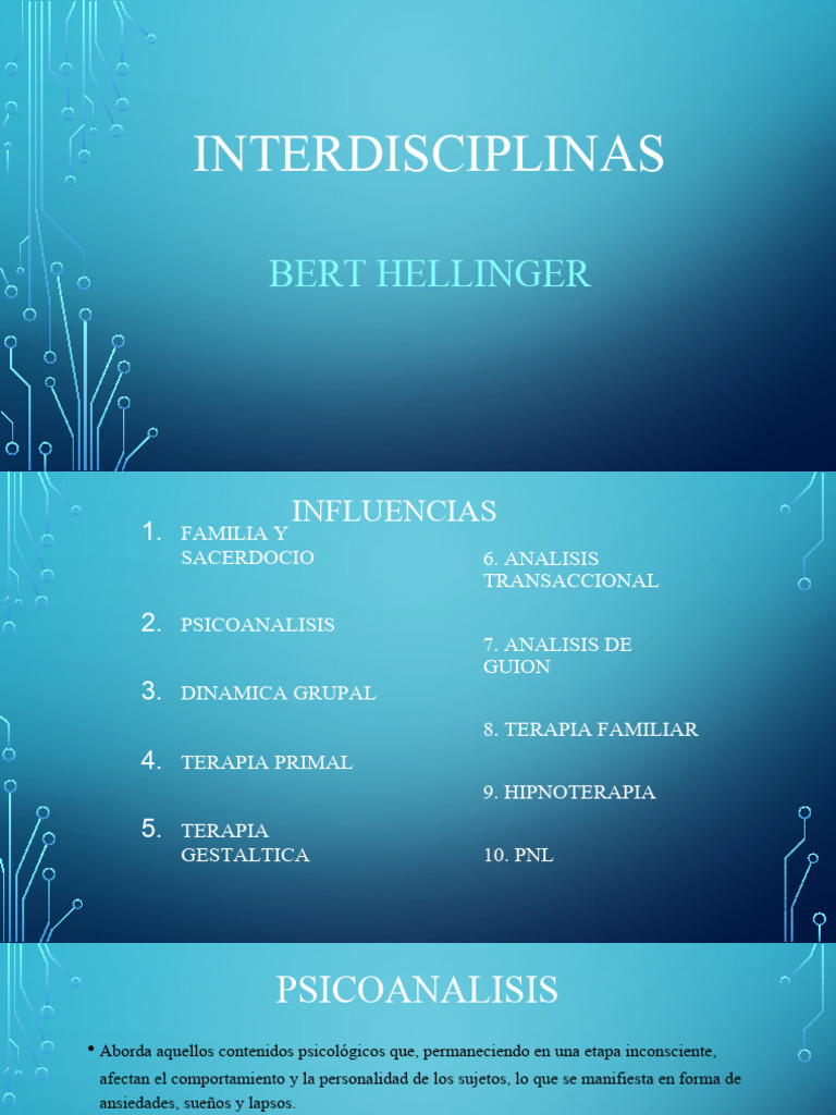 Interdiciplinas Bert Helinger | PDF | Hipnosis | Psicoterapia