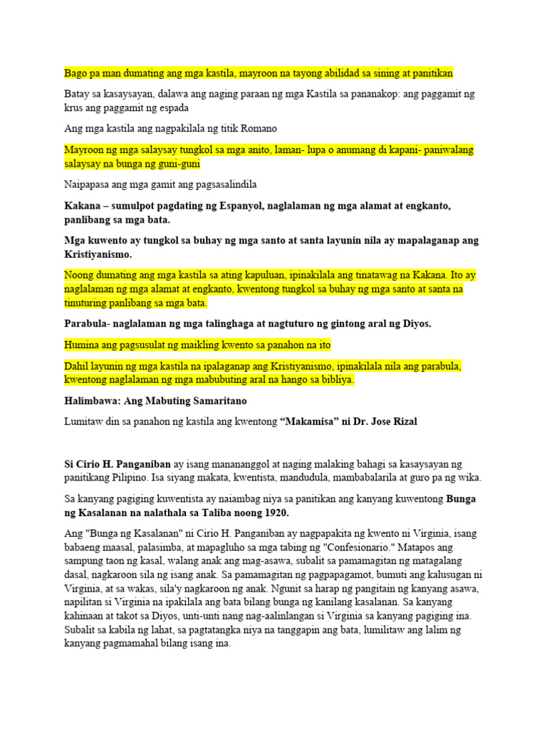 Panitikan Script | PDF