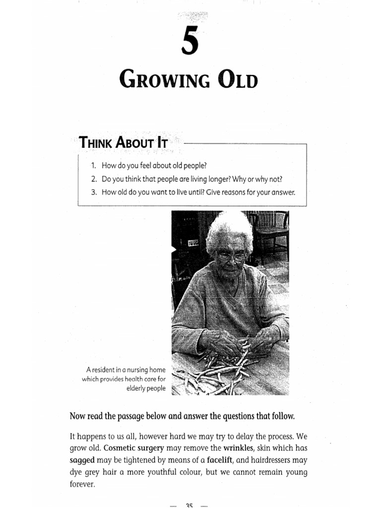 Growing Old Vocabulary | PDF