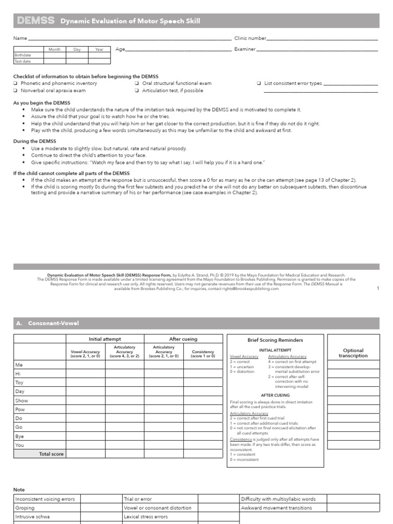 DEMSS Response Form - Fillable | PDF | Stress (Linguistics) | Syllable