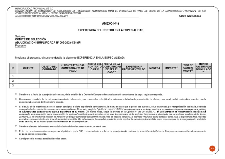 BASES+INTEGRADAS+AS+005+Programa+Vaso+de+Leche - 20240403 - 190502 - 393 (2) - 54 | PDF