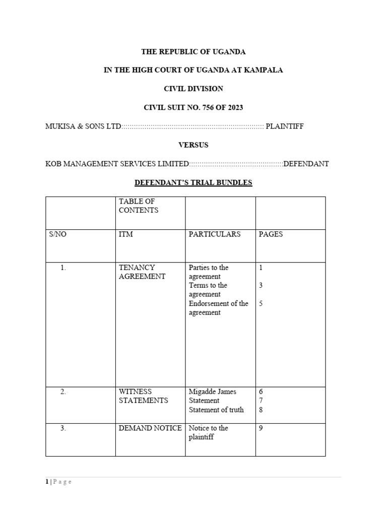 A6 Defendant's Trial Bundle | PDF | Leasehold Estate | Landlord