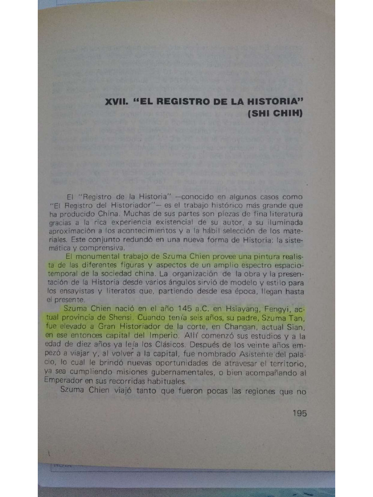 WOLPIN - El Registro de La Historia (Shi Chin) | PDF