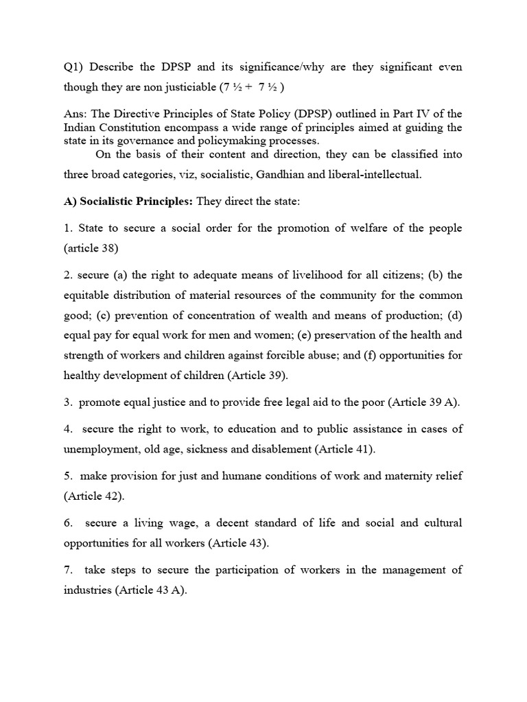 DPSP FD | PDF | Political Charters | Political Science