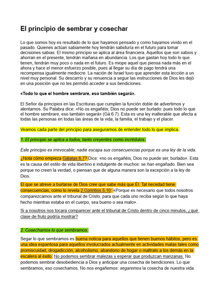 Sembrar Y Cosechar Backup Pdf