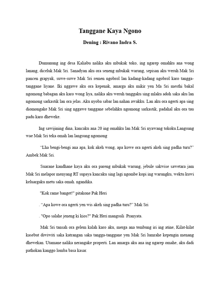 27.rivano Indra S Tanggane Kaya Ngono | PDF 27.rivano Indra S Tanggane Kaya Ngono | PDF
