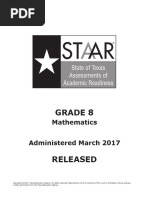 Staar 8 Math Reference Materials | PDF
