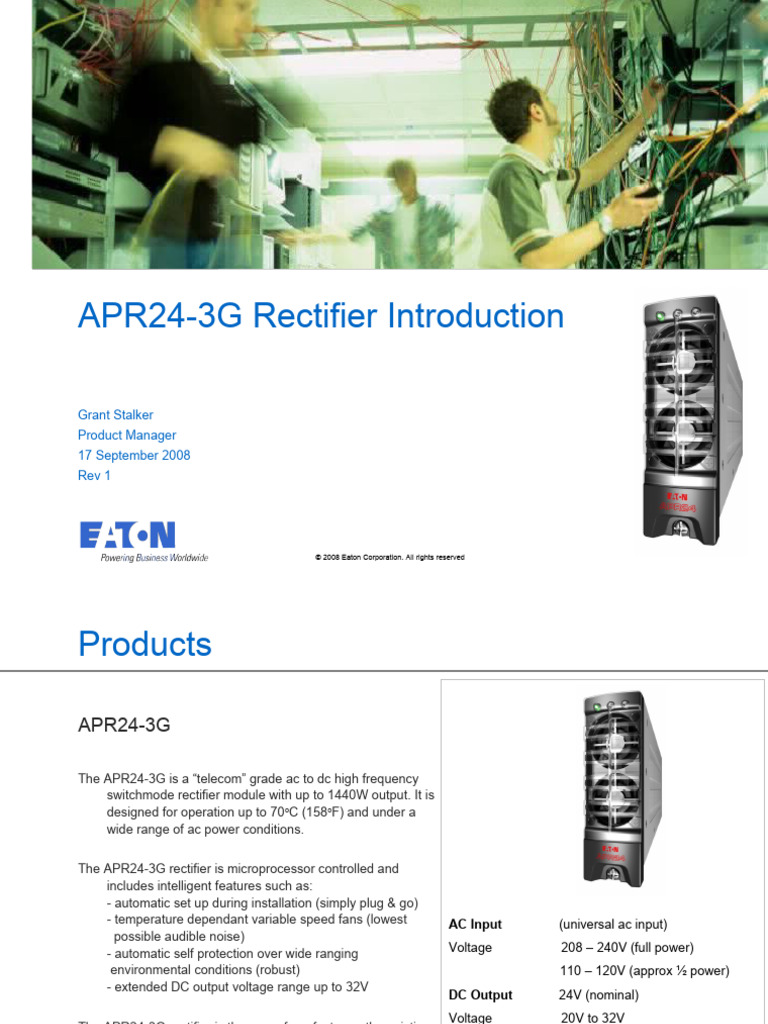 APR24-3G Rectifier Introduction Rev1 | Download Free PDF | Rectifier | Alternating Current