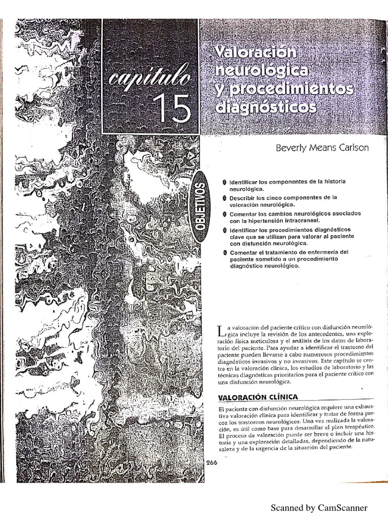 Cap. 15 Valoración Neurológica y Procedimientos Diagnósticos | PDF