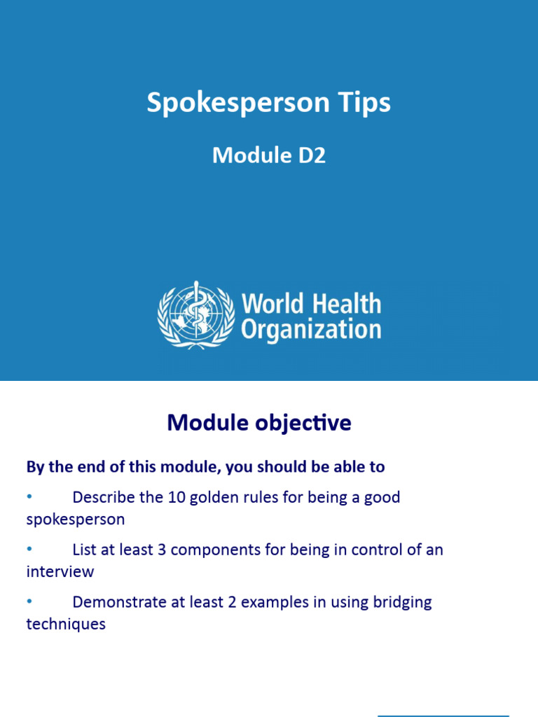 Module D3 | PDF | Communication | Human Communication