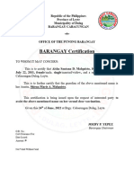 Barangay Clearance Template | PDF