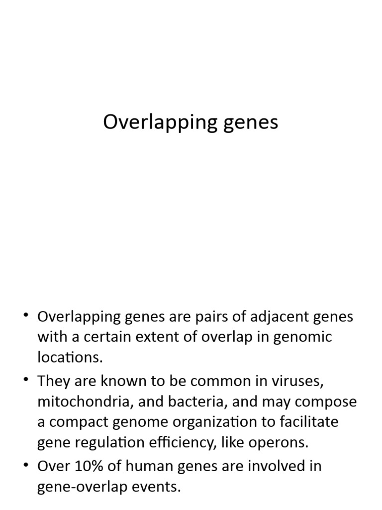 Understanding Overlapping Genes | PDF | Self-Improvement | Wellness