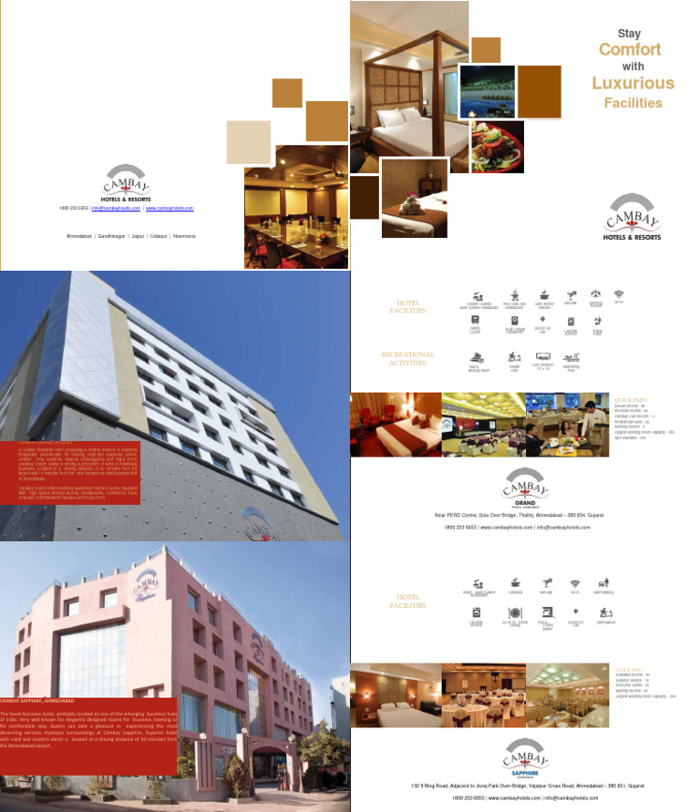 e Brochure Cambay Hotels & Resorts | PDF | Hotel | Resort