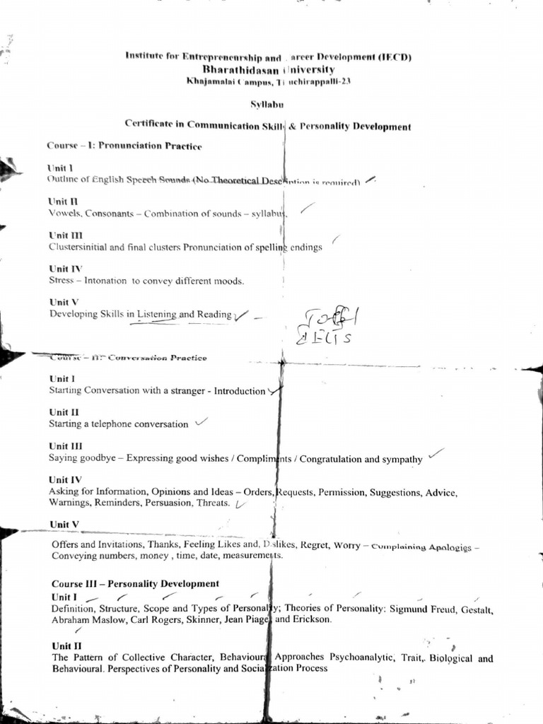 Communication and personality development | PDF