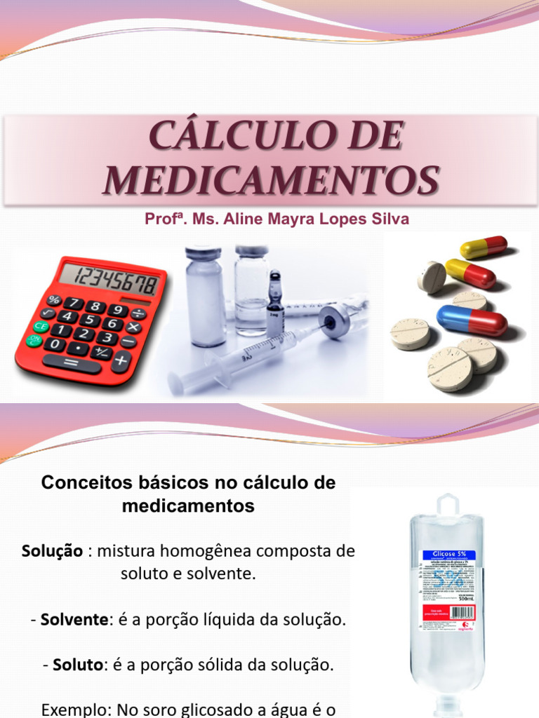 Aula 12 - Calculo de Medicacao | PDF | Concentração