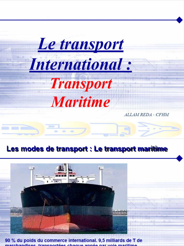 Le Transport Maritime CFHM | PDF | Transport | Navire de charge