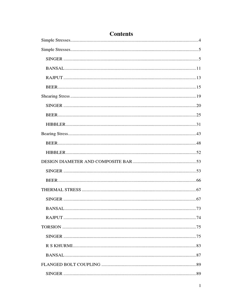 1.4SOM - Math-Part-01 | PDF | Stress (Mechanics) | Bending