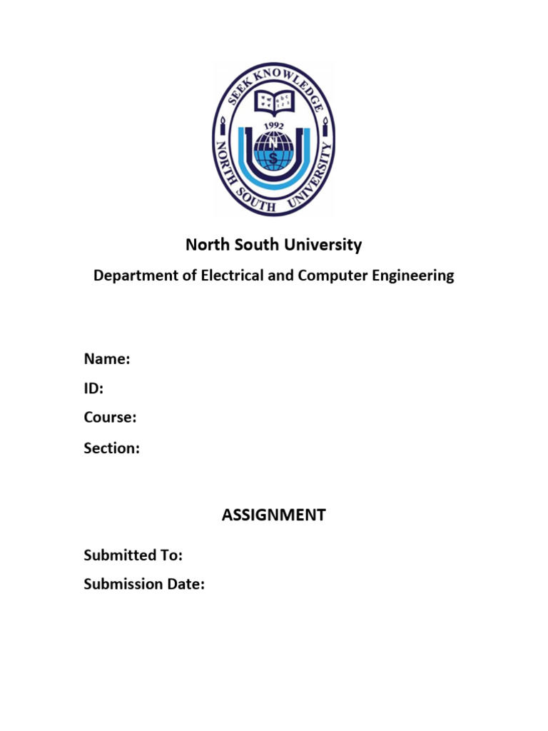 Assignment Cover Page | PDF