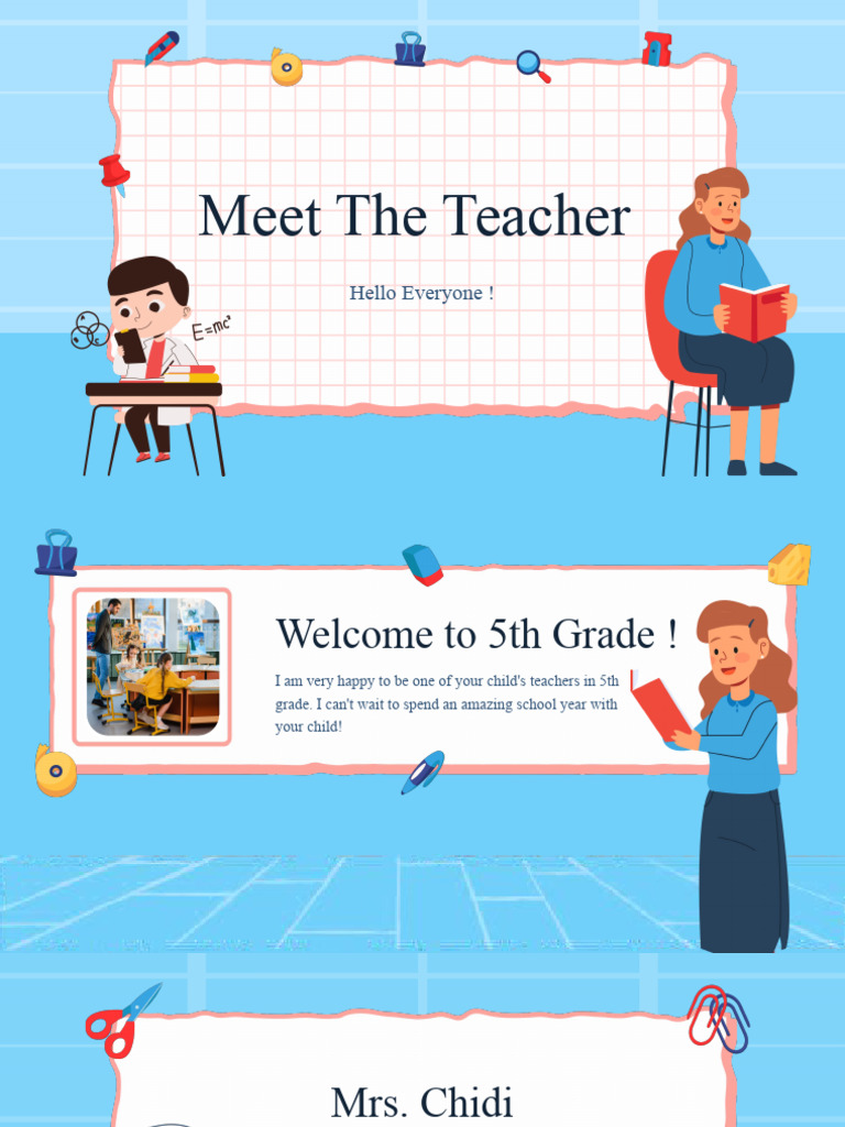 Colorful Creative Meet The Teacher Presentation | PDF