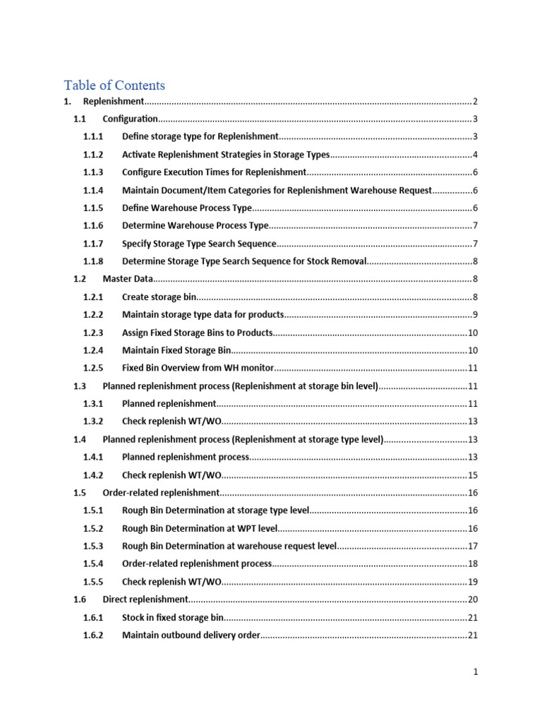 Replenishment | PDF | Warehouse | Supply Chain Management