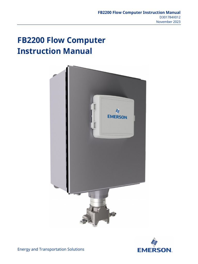 Emerson fb2200 Flow Computer Instruction Manual en 586724 | PDF ...