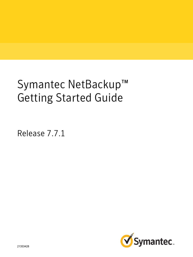 NetBackup771 GettingStarted Guide | PDF | Backup | Computer File