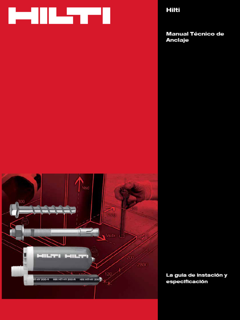 Pernos HILTI - Información Técnica | PDF | Hormigón | Albañilería
