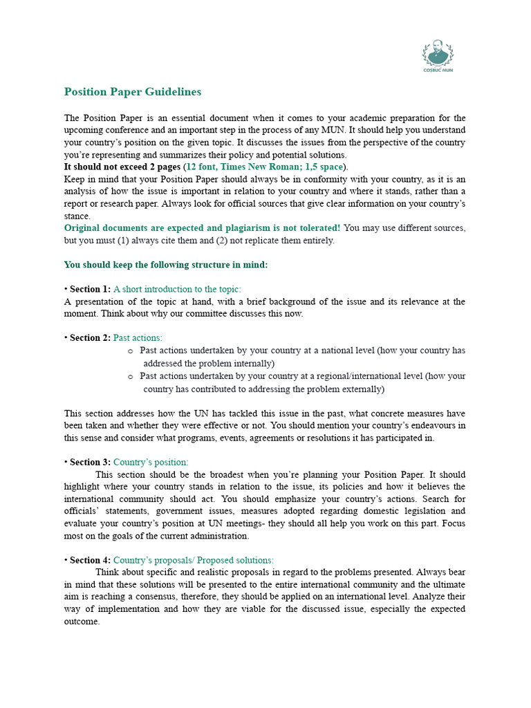 Position Paper Guidelines | PDF | Policy | Cognition