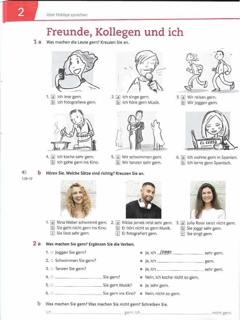 Übungsbuch Kapitel 2 A1.1 | PDF