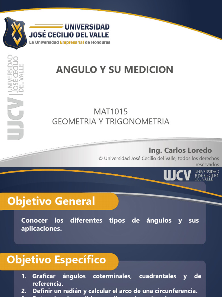 Geometria Y Trigonometria Clase 01 Descargar Gratis Pdf ángulo
