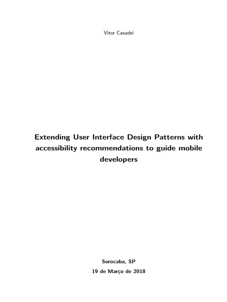 Extending User Interface Design Patterns Withaccessibility Recommendations To Guide ...