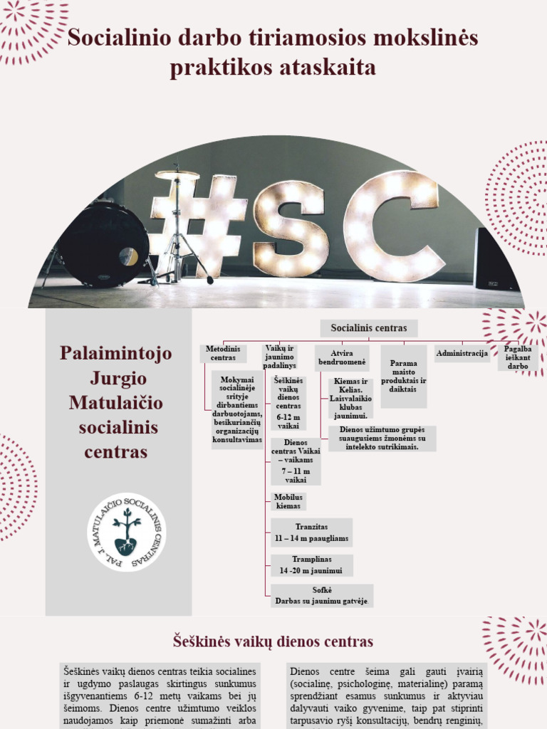 Socialinio Darbo Praktikos Ataskaita | PDF