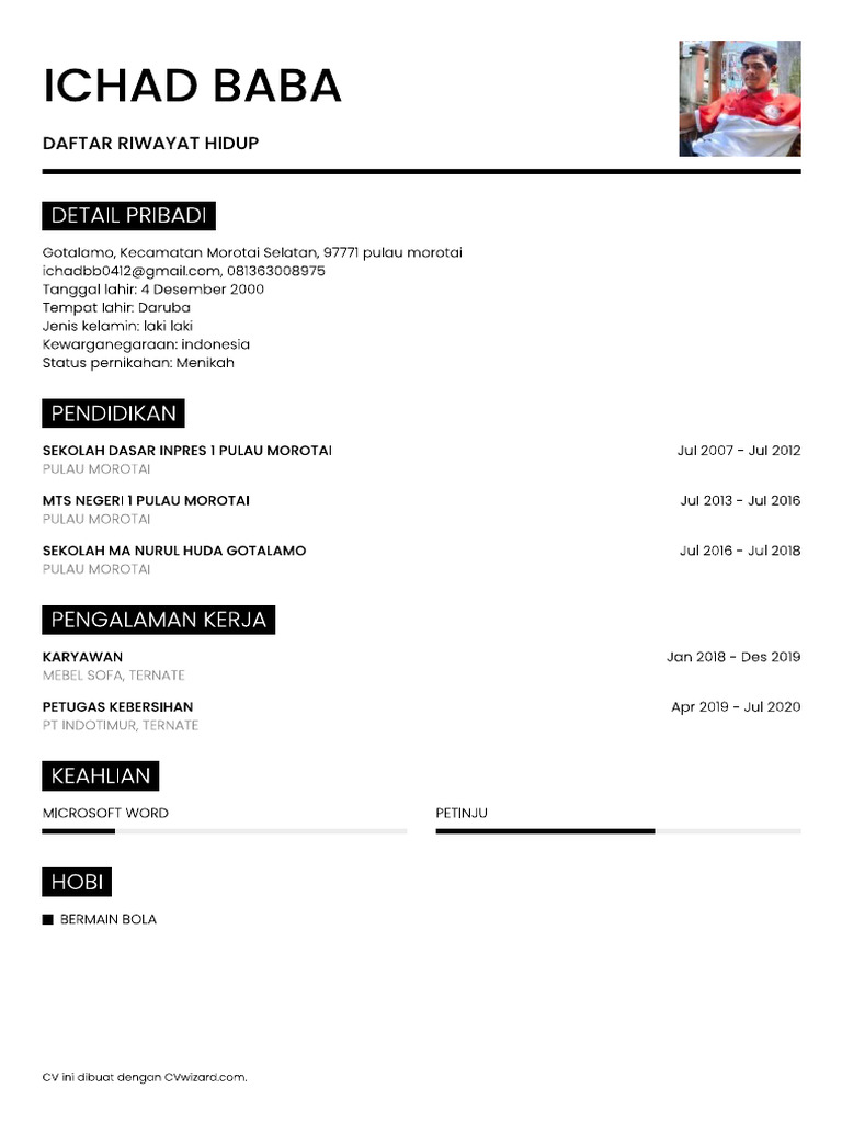 CV Ichad Baba | PDF