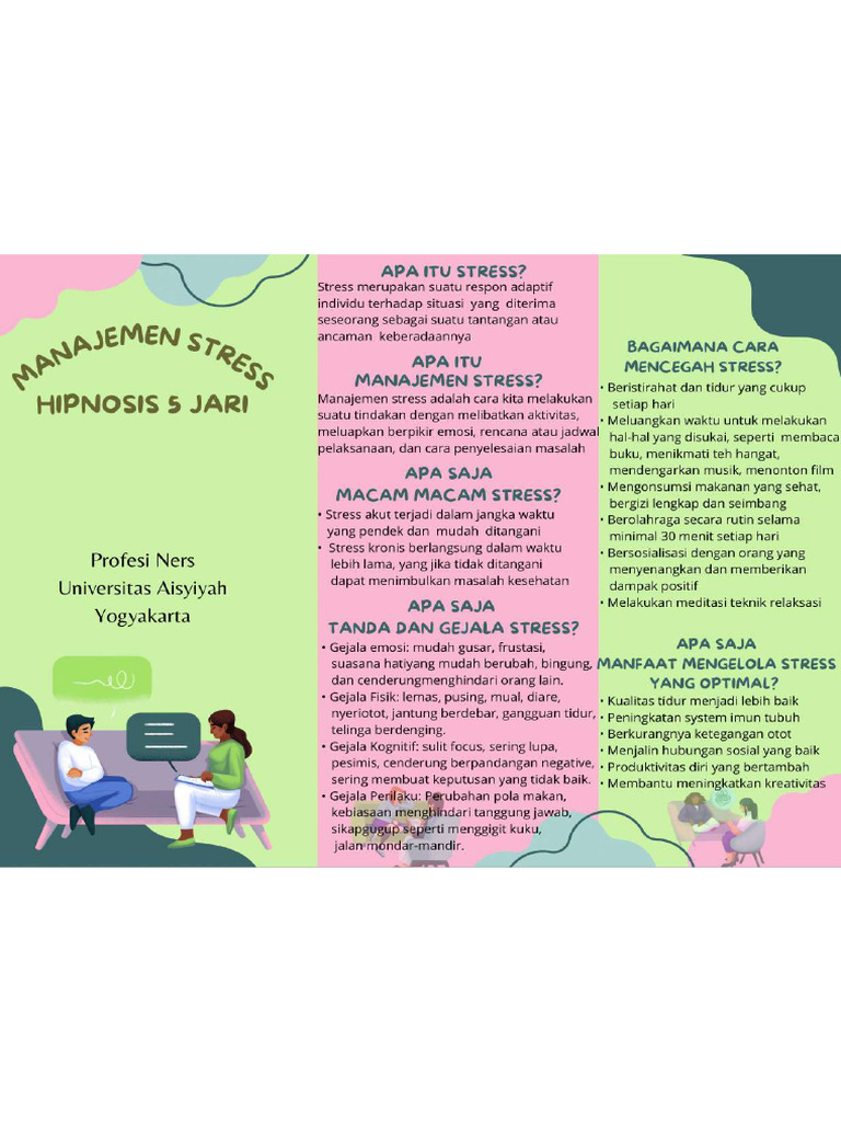 Leaflet Manajemen Stress | PDF