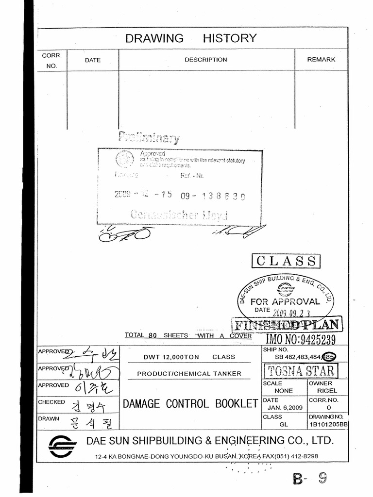 B-9 Damage Control Booklet | PDF