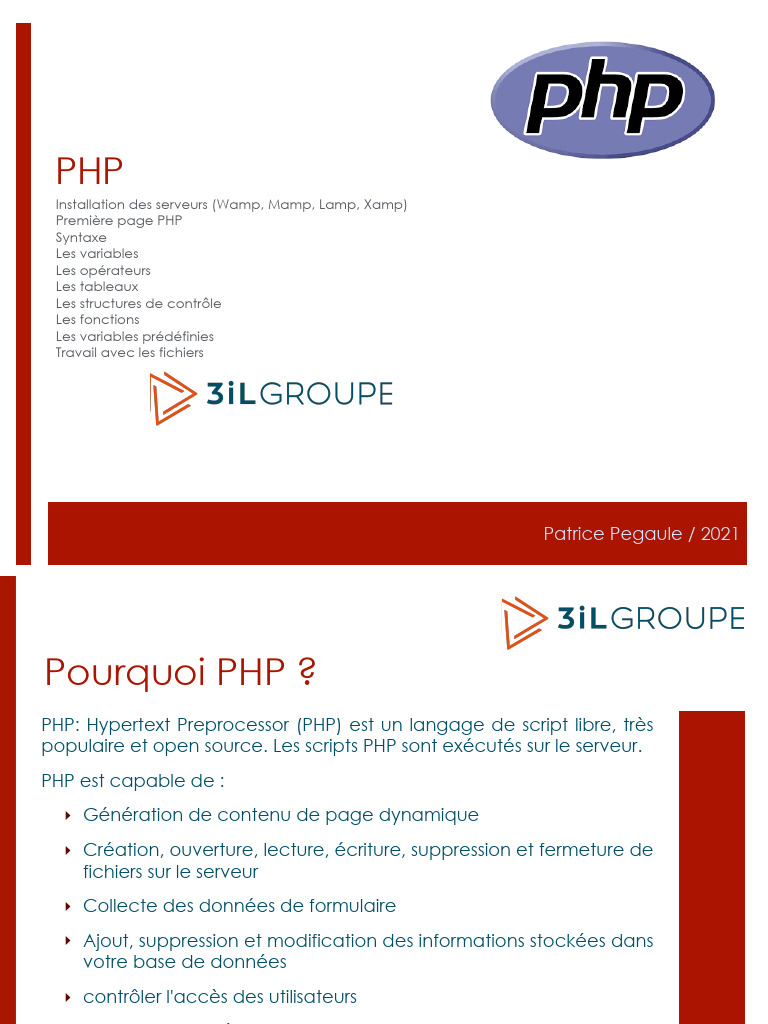 PHP 7. | PDF | PHP | Structure de contrôle