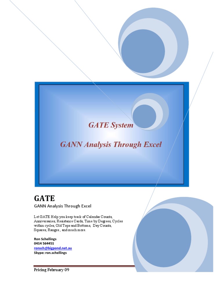 Gann Analysis Thru Excel | PDF | Microsoft Excel | Calendar
