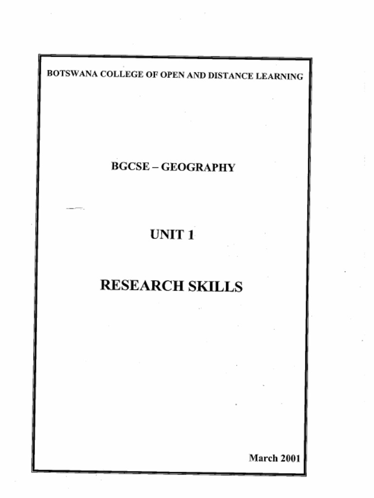 Geo Unit 1 Main | PDF