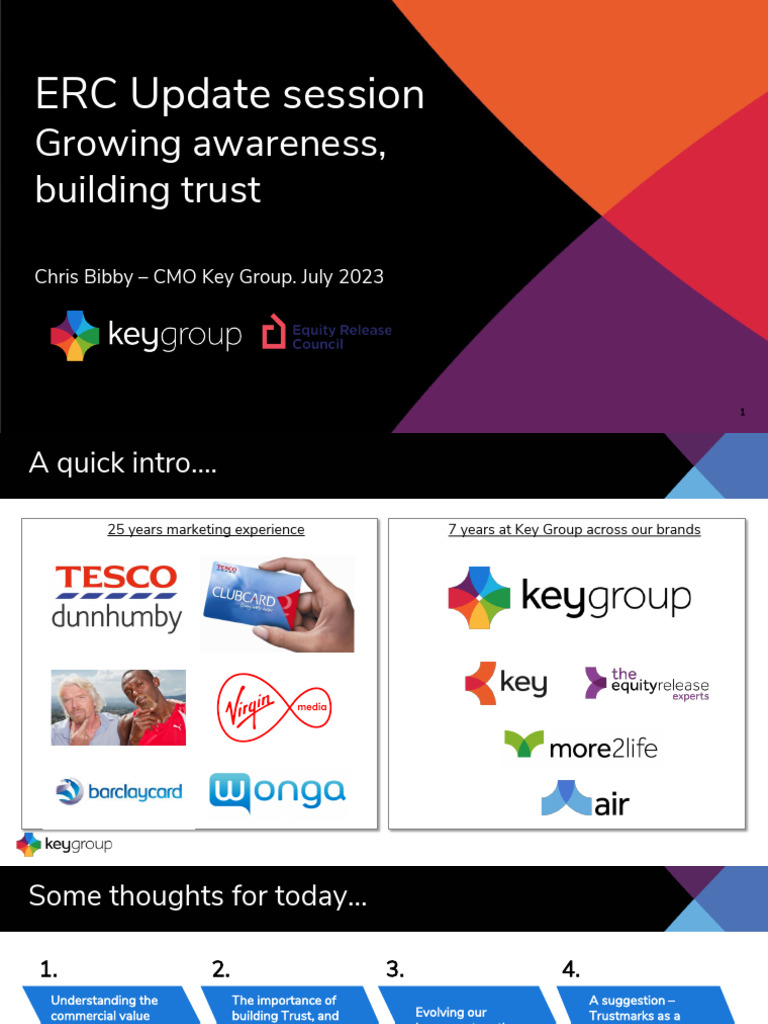 ERC Update Session - Building Trust | PDF | Cost Of Living | Economic ...