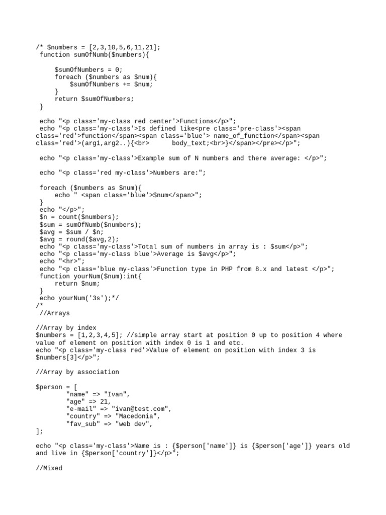 Osnovi Na PHP | PDF | Computer Data | Mathematical Logic