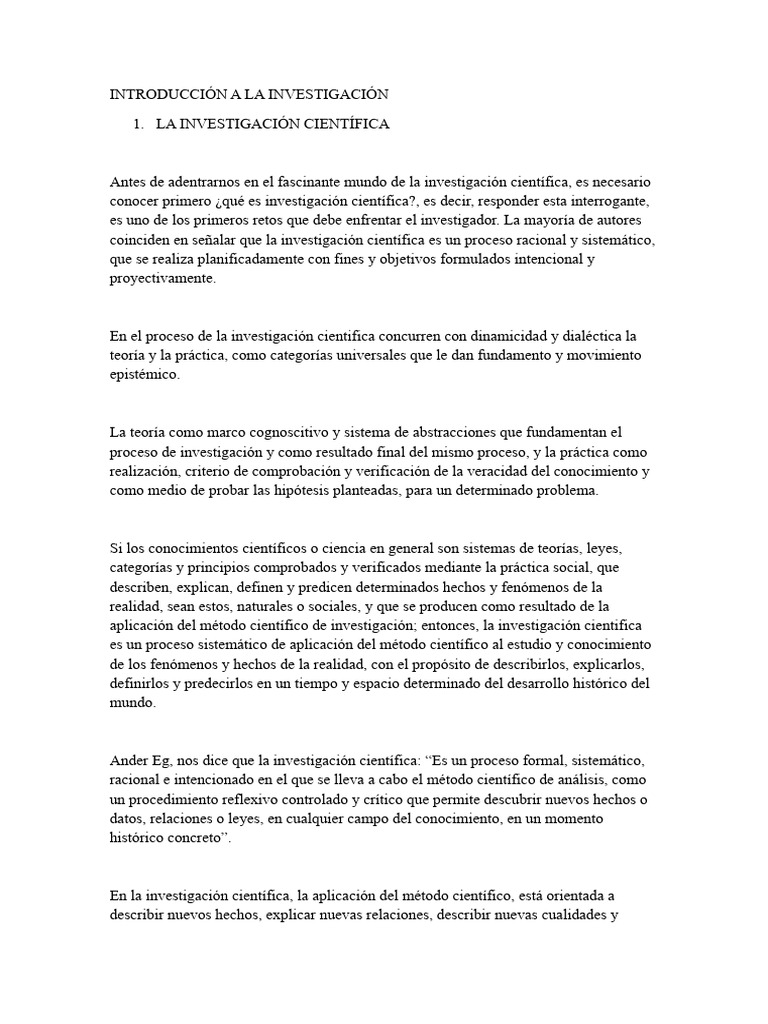 Guía Completa sobre Investigación Científica | PDF | Hipótesis | Teoría