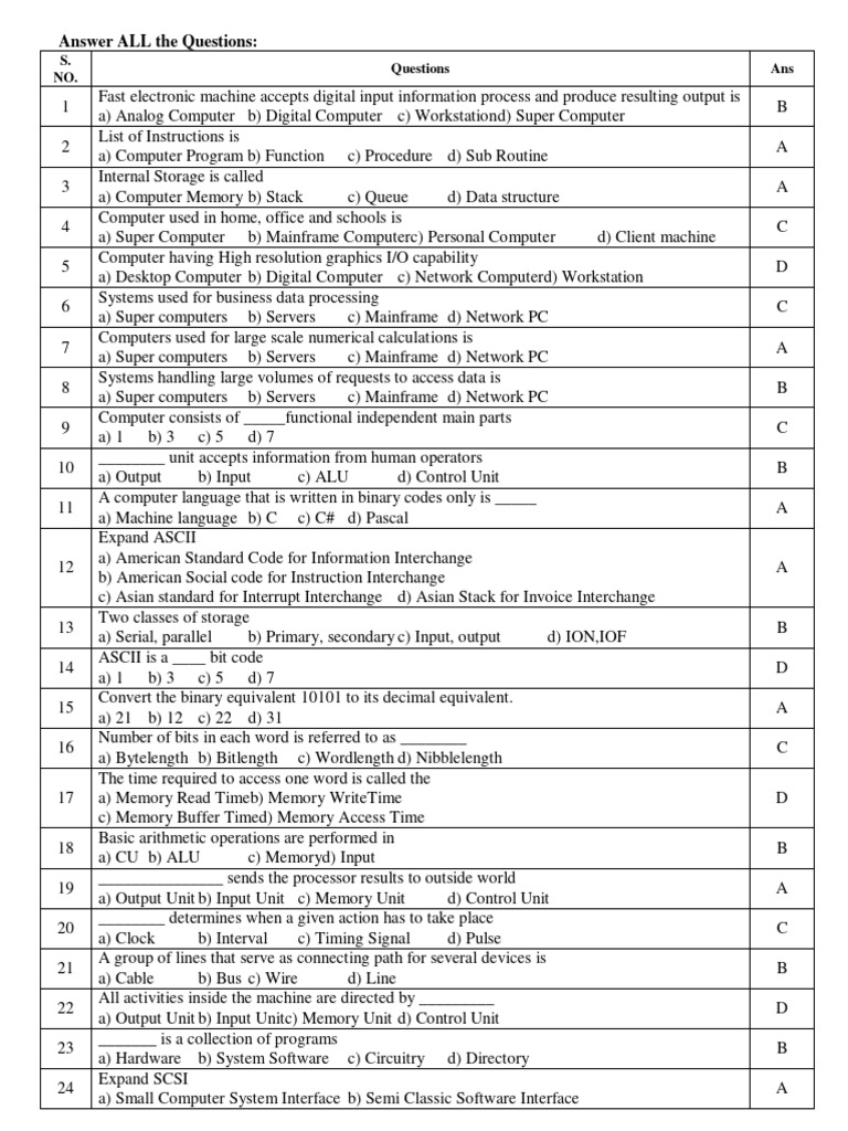 Coa Objective Practice | PDF | Central Processing Unit | Computer Data Storage