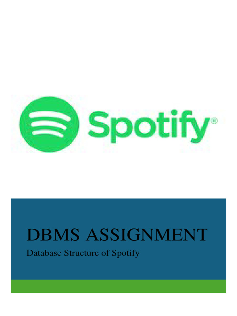 DBMS | PDF | Spotify | Relational Database